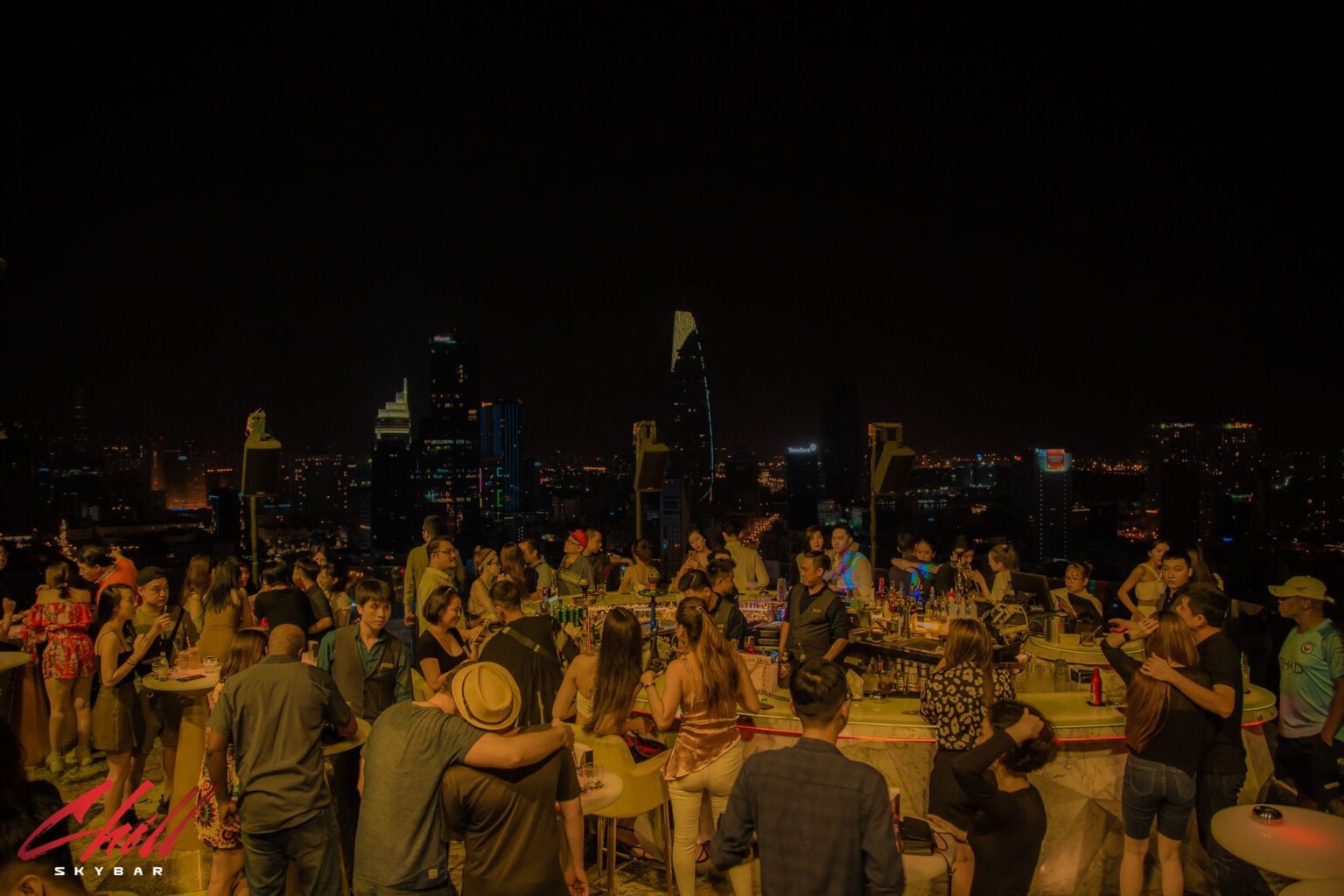 CHILL SKY BAR ROOFTOP - AB Tower, 76A Le Lai, District 1 | CHILL Vietnam